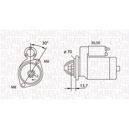 MAGNETI MARELLI Starter 063191007010 f&uuml;r Mercedes SMART
