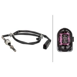 Hella Sensor, Abgastemperatur 6pt358181171 f&uuml;r VW