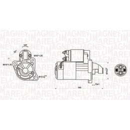 MAGNETI MARELLI Starter 063721096010 f&uuml;r Ford MAZDA MITSUBISHI