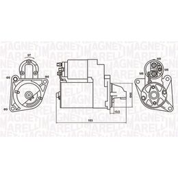 MAGNETI MARELLI Starter 063721053010 f&uuml;r Fiat ALFA ROMEO