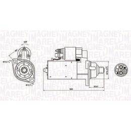 MAGNETI MARELLI Starter 063721181010 f&uuml;r Ford VW Skoda
