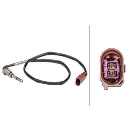 Hella Sensor, Abgastemperatur 6pt358181011 f&uuml;r Skoda