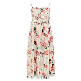Lily & Lionel Midikleid LILY AND LIONEL "Jessica Detachable Strap Poppy Floral Print Midi Dress Damen", Damen, Gr. 38, Normalgr&ouml;&szlig;en, multi, 100% Viskose, Kleider Midikleid