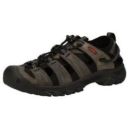 Sandale Keen "Keen Sandalen Leder/Textil", Herren, Gr. 44,5, grau, schwarz, Leder, Textil, Schuhe Sandale