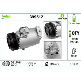 Valeo Kompressor, Klimaanlage 399512 f&uuml;r CADILLAC (SGM) RENAULT NISSAN