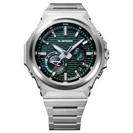 Smartwatch Casio G-SHOCK, edelstahlfarben, gr&uuml;n, edelstahlfarben, Smartwatches, Herren, Smartwatch, Armbanduhr, Herren, Bluetooth, Super Illuminator, Flight Log Memory