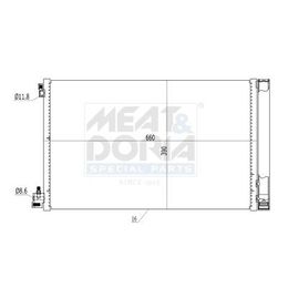 MEAT & DORIA MEAT & DORIA Kondensator, Klimaanlage 991057 f&uuml;r Opel GM