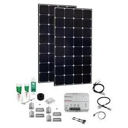 Solaranlage Phaesun "SPR Caravan Kit, Solar Peak MPPT Duo 240W", schwarz-wei&szlig; (schwarz, wei&szlig;), Solarmodule