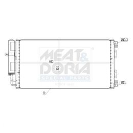 MEAT & DORIA MEAT & DORIA Kondensator, Klimaanlage 991228 f&uuml;r LAND ROVER