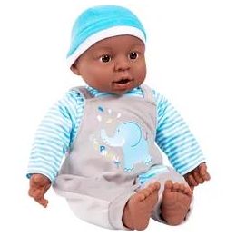 BAYER DESIGN Babypuppe BAYER "Interactive Baby Boy, 40 cm", blau (blau, grau), Puppen, Baby