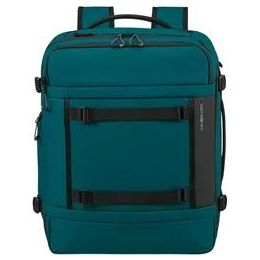 Reiserucksack Samsonite, Gr. B/H/T: 36cm x 45cm x 20cm, blau, Polyester, Rucks&auml;cke Reiserucksack, wasserabweisend