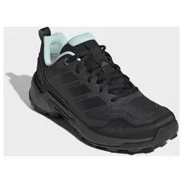 Wanderschuh Adidas TERREX "TERREX EASTRAIL 3 CLIMAPROOF", Damen, Gr. 40,5, carbon, core schwarz, semi flash aqua, Synthetik, Textil, Schuhe Wanderschuh, wasserdicht, Climaproof