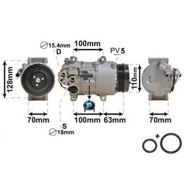 Van Wezel Kompressor, Klimaanlage 3000k434 f&uuml;r MERCEDES-BENZ