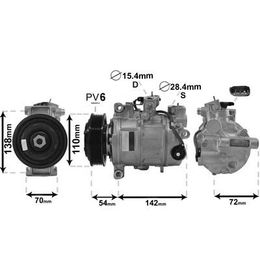 Van Wezel Kompressor, Klimaanlage 0600k495 f&uuml;r BMW