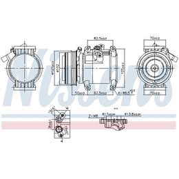 NISSENS Kompressor, Klimaanlage 891011 f&uuml;r CHEVROLET