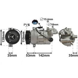 Van Wezel Kompressor, Klimaanlage 0600k393 f&uuml;r BMW
