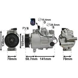 Van Wezel Kompressor, Klimaanlage 0300k279 f&uuml;r SEAT