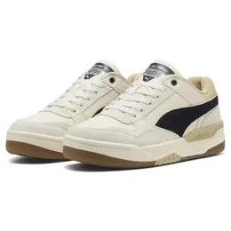 Sneaker Puma "Rebound Retro Sneakers Erwachsene", Herren, Gr. 40.5, frosted ivory new navy toasted almond wei&szlig; blau beige, Obermaterial: Textil, Synthetik, Kuhleder. Futter: Textil. Innensohle: Textil, Keine Angabe. Laufsohle: Gummi, Schuhe Sneaker