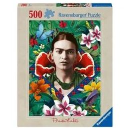 Puzzle Ravensburger "Frida Kahlo, bl&uuml;hende Fantasie", bunt, Puzzles, KinderB:36cm H:49cm, Pappe, Motiv, Made in Germany, B:36cm H:49cm