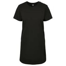 Shirtkleid Urban Classics "Urban Classics Damen Ladies Recycled Cotton Boxy Tee Dress", Damen, Gr. XS, US-Gr&ouml;&szlig;en, schwarz, 70% Baumwolle, 30% Baumwolle (Recycled), unifarben, loose fit, Rundhals, Kleider Shirtkleid