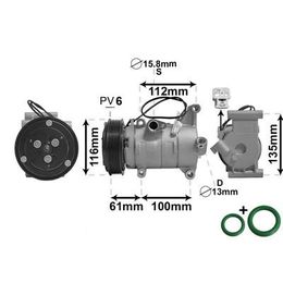 Van Wezel Kompressor, Klimaanlage 2701k700 f&uuml;r MAZDA