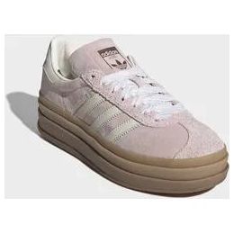 Sneaker Adidas ORIGINALS "GAZELLE BOLD", Damen, Gr. 38, sandy pink, sanftes wei&szlig;, copper metallic, Leder, Schuhe Sneaker