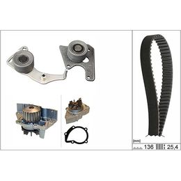 INA Wasserpumpe + Zahnriemensatz 530009631 f&uuml;r Fiat Peugeot