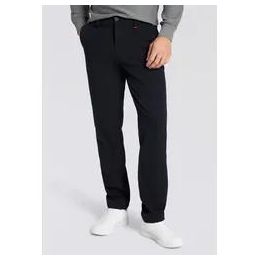 Stoffhose MAC "Traveller", Damen, Gr. 38, L&auml;nge 30, blau (midnight blau), Web, Obermaterial: 62% Polyester, 33% Viskose, 5% Elasthan, unifarben, slim fit kn&ouml;chellang, Hosen Stoffhose