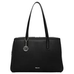 Shopper Tamaris "Shopper TAS Kim", Damen, Gr. B/H/T: 26,5cm x 26cm x 12cm 0, schwarz (schwarz 100), Polyurethan, Taschen Shopper