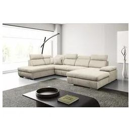 Wohnlandschaft WERK2 "Cordoba inkl. Bett, Bettkasten & Kopfteilfunktion, Breite 359 cm", beige, B:359cm H:86cm T:232cm, Sofas, Wohnlandschaft