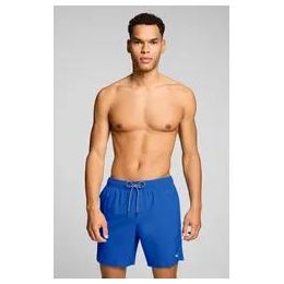 Badeshorts Puma "Puma SWIM MEN MID SHORTS 1P", Herren, Gr. L, N-Gr, ultra blau, Web, Obermaterial: 100% Polyester, Badehosen Badeshorts, High-Tech Rei&szlig;verschluss an der Ges&auml;&szlig;tasche, Seitentaschen