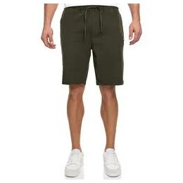 Shorts INDICODE "INDrum", Herren, Gr. M, N-Gr, army, Web, Obermaterial: 100% Baumwolle, unifarben, regular fit knielang, Hosen Shorts
