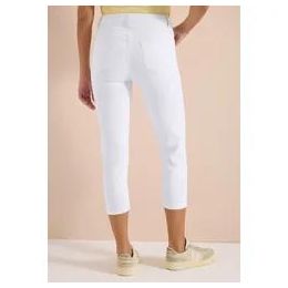 Slim-fit-Jeans Cecil, Damen, Gr. 33, L&auml;nge 24, wei&szlig;, Jeans, 78% Baumwolle, 21% Elastomultiester, 1% Elasthan, unifarben, 3/4-L&auml;nge, Jeans Slim-fit-Jeans, in 3/4-L&auml;nge