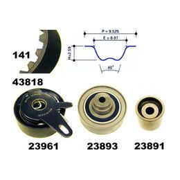 MAPCO Zahnriemensatz 23818 f&uuml;r Volvo VW Audi VAG