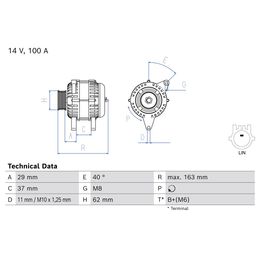 Bosch Generator 0986085080 f&uuml;r TOYOTA