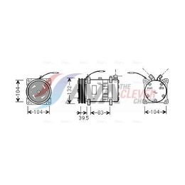 AVA QUALITY COOLING Kompressor, Klimaanlage uvak035