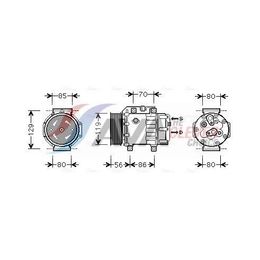 AVA QUALITY COOLING Kompressor, Klimaanlage fdak378 f&uuml;r Volvo MAZDA
