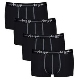 Boxershorts Sloggi "Boxershort Start Hipster C4P box 4er Pack", Herren, Gr. XXL, schwarz, Obermaterial: 96% Baumwolle CO. 4% Elasthan EL., Unterhosen