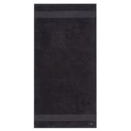 Duschtuch Lacoste "LLECROCO", bitume, B:70cm L:140cm, Frottier, Obermaterial: 100% Baumwolle, Handt&uuml;cher, mit Label-Applikationen