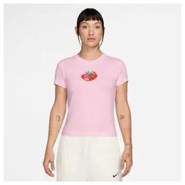 T-Shirt Nike SPORTSWEAR "W NSW CHLLKNT MODCRP TMATO TEE", Damen, Gr. S, pink foam, Obermaterial: 48% Viskose, 46% Baumwolle, 6% Elasthan, Shirts T-Shirt, f&uuml;r sportliche Looks, f&uuml;r Sportmode und Streetwear, elastisch