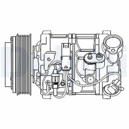 DELPHI Kompressor, Klimaanlage cs20545 f&uuml;r BMW