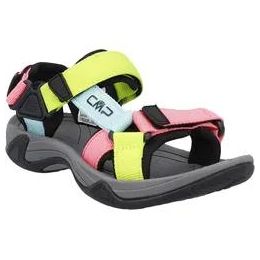 Sandale CMP "KIDS HAMAL HIKING SANDAL", M&auml;dchen, Gr. 36, lagoon, pink fluo, acido, Synthetik, Schuhe Sandale