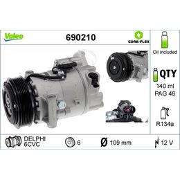 Valeo Kompressor, Klimaanlage 690210 f&uuml;r OPEL VAUXHALL