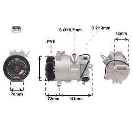 Van Wezel Kompressor, Klimaanlage 2101k001 f&uuml;r JEEP