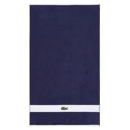 Handtuch Lacoste "LCASUAL", marine, B:55cm L:100cm, Frottier, Baumwolle, Handt&uuml;cher, mit Label-Applikationen und Bord&uuml;re