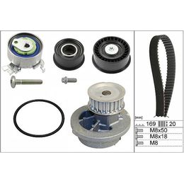 INA Wasserpumpe + Zahnriemensatz 530007830 f&uuml;r Vaughall CHEVROLET Opel