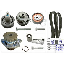 INA Wasserpumpe + Zahnriemensatz 530036030 f&uuml;r VW SKODA