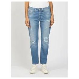 Boyfriend-Jeans Gang "94NICA CROPPED", Damen, Gr. 34, N-Gr, massive destroy, Denim/Jeans, Obermaterial: 90% Baumwolle, 8% Polyester, 2% Elasthan, bequem kn&ouml;chelfrei, Jeans, mit geraden und verk&uuml;rzten Beinverlauf