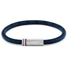Armband Tommy Hilfiger "PRINTED CORD", blau, edelstahlfarben, wei&szlig;, rot, Armb&auml;nder, Damen, 19cm, Edelstahl Nylon, Edelstahl, Nylon, Armband, Emaille