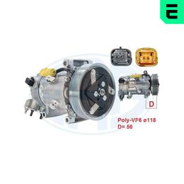 ERA Kompressor, Klimaanlage 670116 f&uuml;r Peugeot